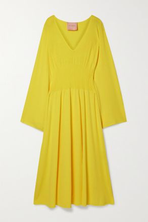 Roksanda Ilincic Augusta Midikleid Aus Stretch-strick - Gelb