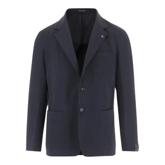 Tagliatore Homme, Vestes, Bleu, Taille: 2XL Veste crois&eacute;e en laine stretch