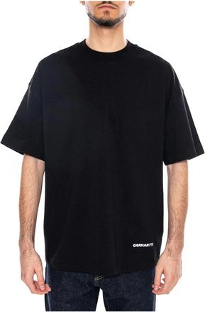 Carhartt Work in Progress Homme, Tops, Noir, Taille: M S/S Link Script T-Shirt