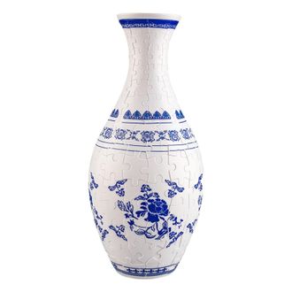 Generico Puzzlevase, einzigartige Vase, Puzzle für Erwachsene, Puzzle-Pflanzgefäß mit herausnehmbarem Wasserbecher, hergestellt für 160 gebogene Puzzles zur De