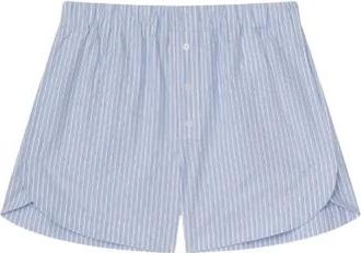 Nanushka Femme, Shorts, Bleu, Taille: 38 FR Gobnat Boxer Shorts