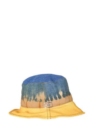 Alberta Ferretti 36010182_1087 Tie-Dye Cotton Bucket Hat - Multicolor