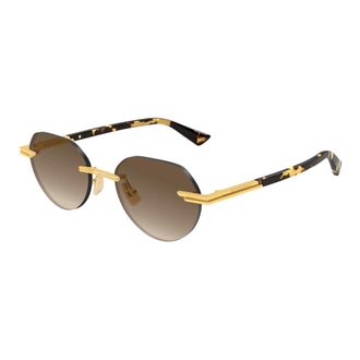 Bottega Veneta Randlose Sonnenbrille - - Accessories - Herren - Gelb - ONE SIZE