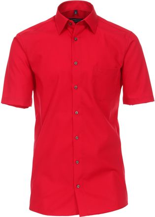 Casamoda Businesshemd Kurzarm Uni Comfort Fit