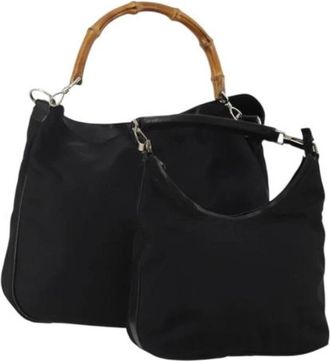 Gucci Pre-owned Sac bandouli&egrave;re vintage en nylon - Femme - Pre-owned - Noir - Taille: ONE Size