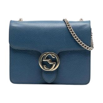 Gucci Sac bandouli&egrave;re &agrave; cha&icirc;ne Pre-owned - Femme - Pre-owned - Bleu - Taille: ONE Size