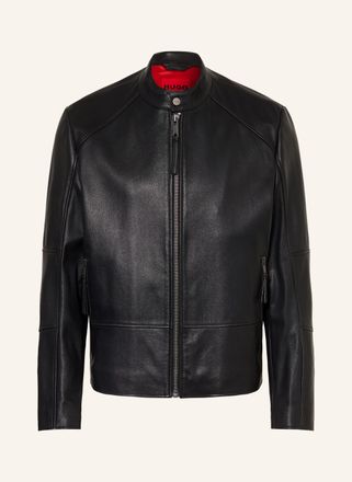 HUGO BOSS Hugo Lederjacke Likos schwarz