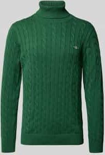 GANT Strickpullover mit gerippten Abschlüssen