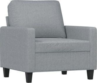 vidaXL Sofasessel Hellgrau 60 cm Stoff vidaXL