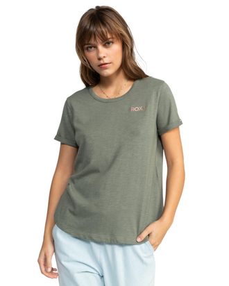Roxy Damen Saturdaze Ss Tee T-Shirt, Agave Green, XL