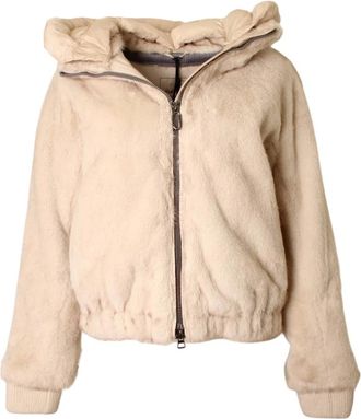 Geox Femme, Vestes, Beige, Taille: 42 FR Beige Jas Baskets