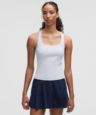 lululemon Leichtes Tennis-Tanktop f&uuml;r Frauen - Gr&ouml;&szlig;e 12 in Starch Blue