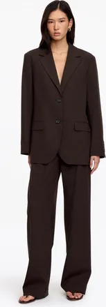 Arket Lockerer Blazer Aus Wollmischung -Braun
