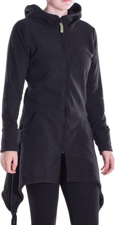 vishes Kapuzenfleecejacke Damen Fleece Kapuzenjacke lang Elfen Zipfel-Jacke &Uuml;bergangsjacke Hippie, Hoodie Style, Alternative Bekleidung