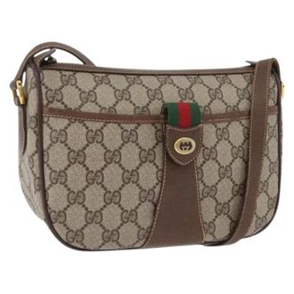 Gucci Sac bandouli&egrave;re GG Canvas Vintage Pre-owned - Femme - Pre-owned - Beige - Taille: ONE Size
