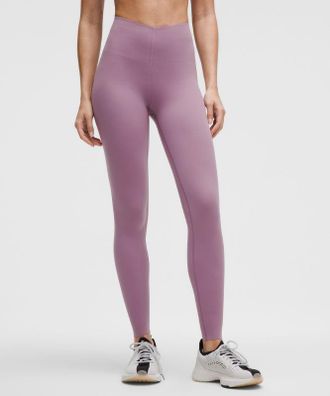 lululemon Legging Glow Up taille tr&egrave;s haute pour Femmes - 71 cm - Violet - Taille 10