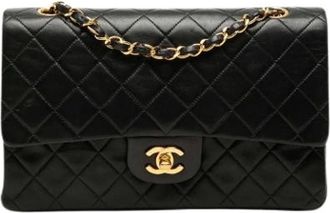 Chanel Sac bandouli&egrave;re vintage Chanel Pre-owned Double Flap - Femme - Pre-owned - Noir - Taille: ONE Size