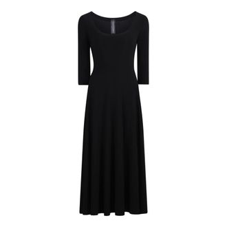 Norma Kamali Femme, Robes, Noir, Taille: 36 FR Robe en Jersey Noire Aw23
