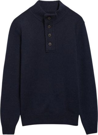 Barbour Essential Patch Half Zip - - Knitwear - Herren - Blau - M