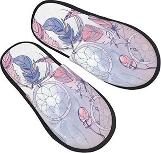 Generic Chaussons Femme Homme Attrape-R&ecirc;ves Am&eacute;rindien Chausson DHiver Confortable Chaussures DInt&eacute;rieur Peluche Chaud Chaussons Pour Int&eacute;rieur H&ocirc;tel Voyager 