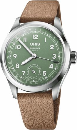 Oris Big Crown Pointer Date Calibre 403 40mm Gr&uuml;n Herrenuhr 01 403 7799 4067-07 6 20 09FC