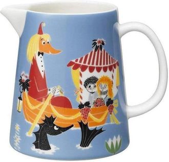 Arabia Friendship Krug Porzellan Bunt, aus der Moomin Kollektion, Fassungsverm&ouml;gen: 1000ml, 1020107
