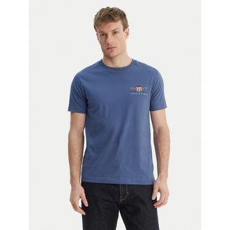 GANT T-Shirt Archive Shield 2067004 Blau Regular Fit