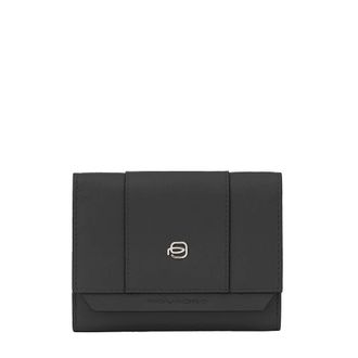 Piquadro Kleines Portemonnaie Damen aus Leder mit Kreditkartenf&auml;chern- RFID-gesch&uuml;tzt - - Accessories - Damen - Schwarzk - ONE SIZE