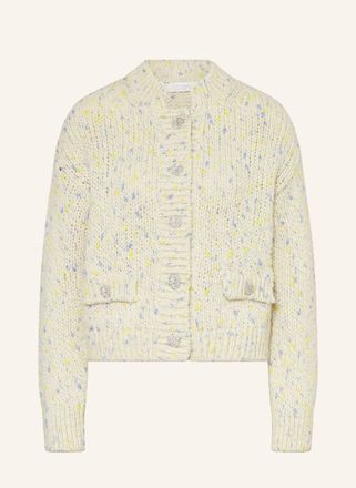 Rich & Royal Strickjacke Mit Glitzergarn gelb