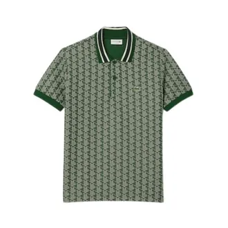 Lacoste Homme, Tops, Vert, Taille: 3XL Polo jacquard classique &agrave; monogramme
