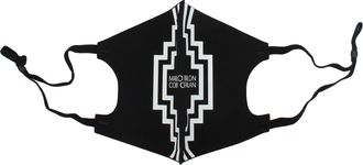 Marcelo Burlon Hommes Masque facial en tissu noir