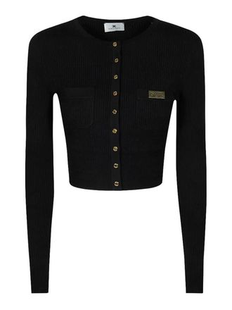 Elisabetta Franchi Pull Col Rond - Noir