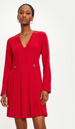 Twin-Set Kleid für den Alltag 242TT2171 Rot Loose Fit