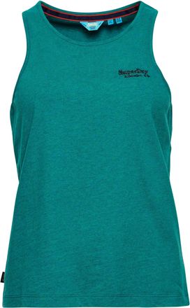 Superdry Damen Vintage Logo Tanktop Ozeangrün Meliert 40