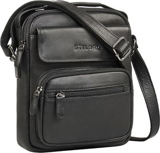 STILORD Amir Petite Sacoche Bandouli&egrave;re Cuir Homme Sacs Port&eacute;s &eacute;paule Tendance Shoulder Bag Crossbody Sac a Main Vintage Besace Loisir Voyage Business Tablett