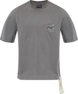 Emporio Armani Homme, Tops, Gris, Taille: XL T-Chemises