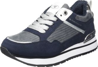 Tom Tailor Tom Tailor Damen 4292507 Sneaker, Navy-Grey, 41 EU