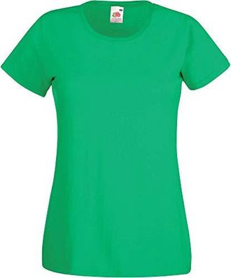 Fruit Of The Loom T-shirt - Manches Courtes - Femme Vert Vert - vert - vert X-Small