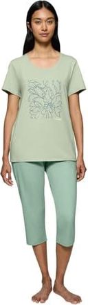 Triumph Sets PK Capri X 02, Ensemble pyjama aux femmes, Green - Dark Combination