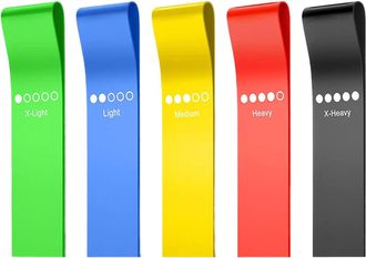 Generic Widerstandsb&auml;nder-Set - Mehrfarbiges Gummiband, Widerstands&uuml;bungsb&auml;nder, Mehrfarbiges Set | Elastisches Dehntraining, Ganzk&ouml;rpertraining, F&uuml;r M&auml;nner, 