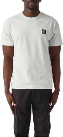 Stone Island Homme, Tops, Blanc, Taille: L S0013 SS T-Shirt