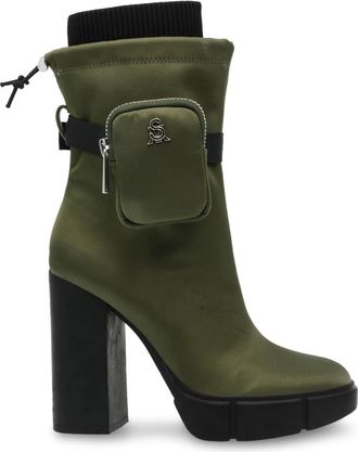 Steve Madden Femme, Chaussures, Vert, Taille: 37 1/2 EU Riseup Bottes &agrave; cheville