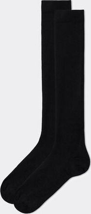 Calzedonia Lange Herrensocken Mit Wolle Und Baumwolle Schwarz