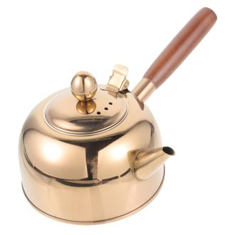 Cabilock Tragbarer Edelstahl Teekessel Mit Teesieb 680ml F&uuml;r Induktionsherd Und Gasherd Hitzebest&auml;ndiger Boden Energiesparender Haushaltswasserkocher in Ros&eacute;go