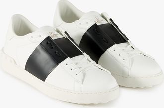 Valentino Baskets crant&eacute;es en cuir