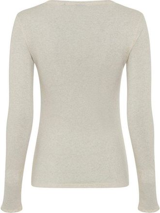 HUGO BOSS Langarmshirt Edeline Premium Damenmode mit gekn&ouml;pften &Auml;rmeln, Slim Fit