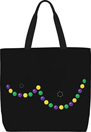 Generic Sac Fourre-Tout Joyeux Mardi Gras! Dr&ocirc;le Sac &Agrave; Provisions Pliable Lavables Sacs &Agrave; Main, Pour Femmes, Burea, Voyage, Shopping