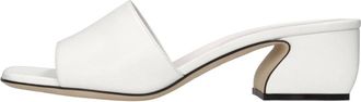Sergio Rossi Femme, Chaussures, Blanc, Taille: 40 EU Mules Nappa
