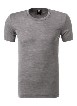 CALIDA Herren T-Shirt grau Seide unifarben