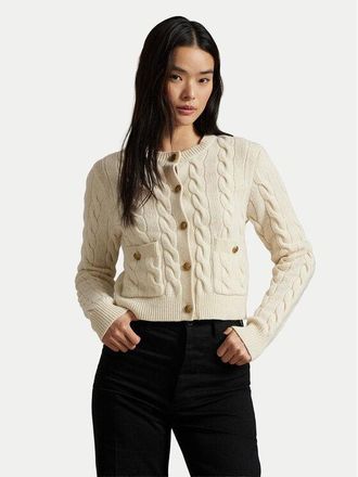 Polo Ralph Lauren Strickjacke 211978312500 Écru Regular Fit